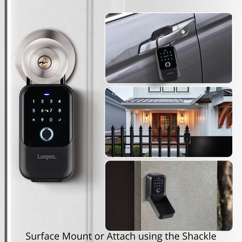 Loqee Smart Key Box - Fingerprint, Code, Bluetooth, Keyless Entry Key ...
