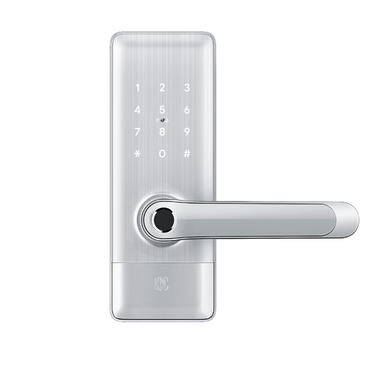 5-in-1 Smart Door Lock Handle/Lever with Bluetooth Code Fingerprint ...