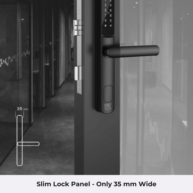 Slim Smart Door Locks with Fingerprint and Bluetooth for Narrow Doors ...